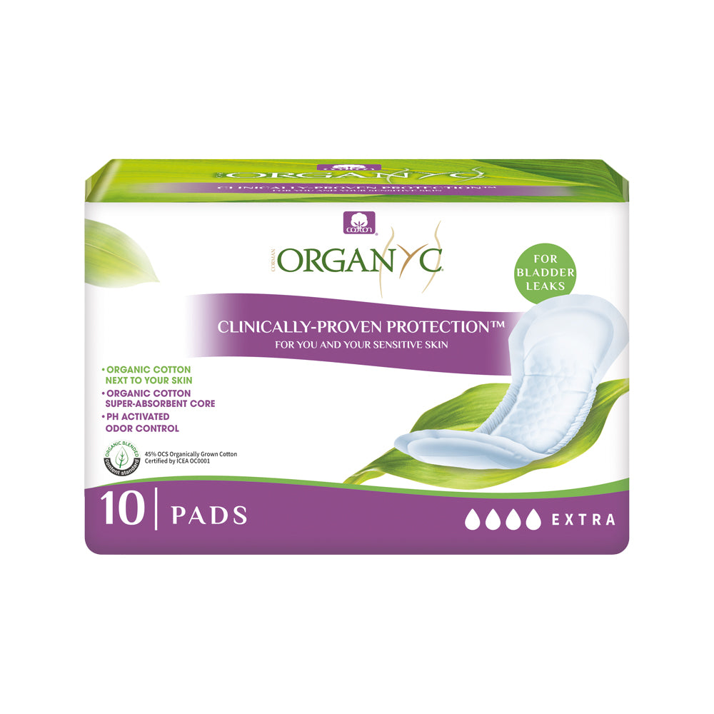 Organyc Organic Pads Bladder Control Extra (For Bladder Leaks) x 10 ...