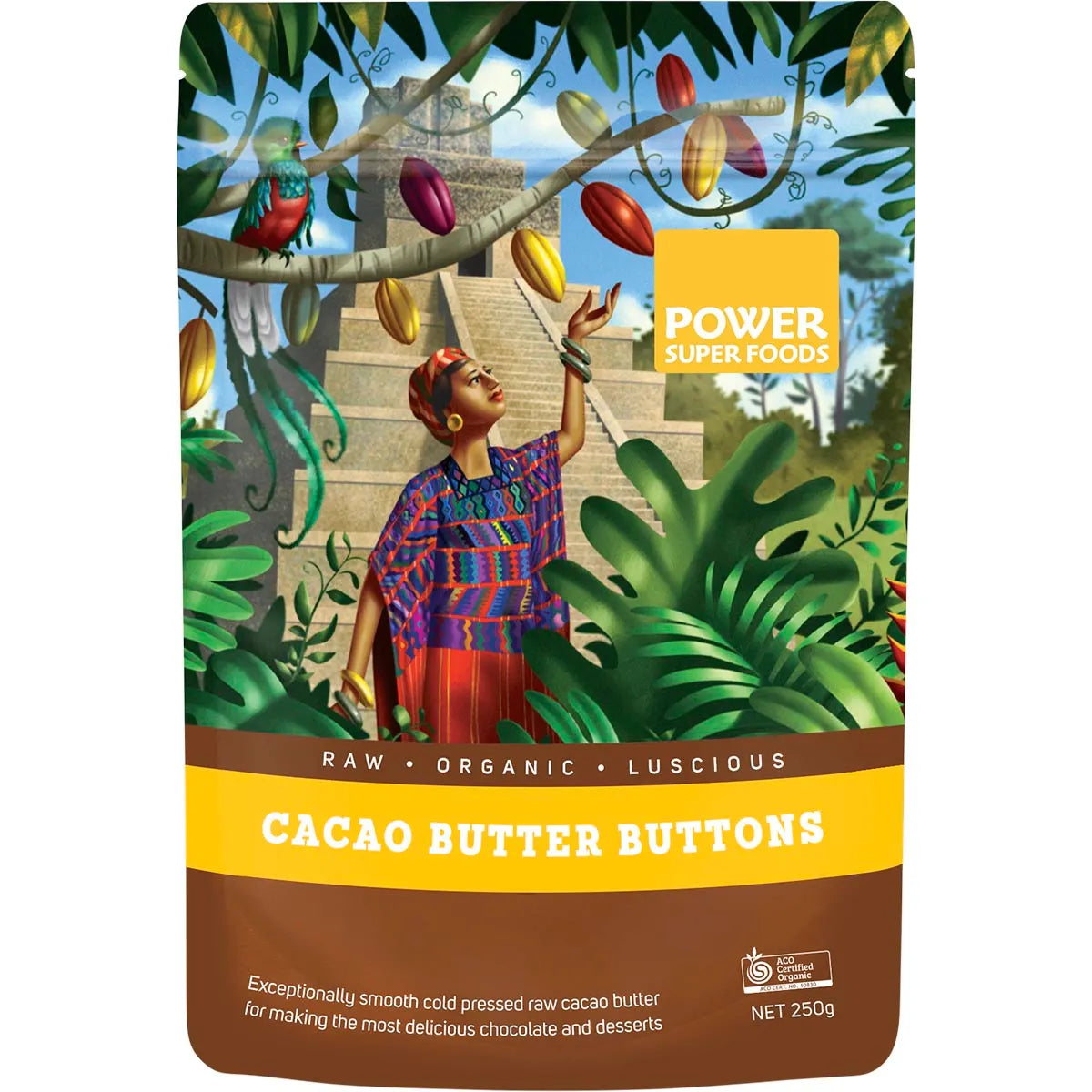 Power Super Foods Cacao Buttons Raw Certified Organic 250g - $53.00 ...